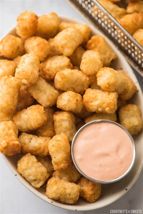 Air Fryer Tater Tots With Fry Sauce Recipe Courtneys Sweets