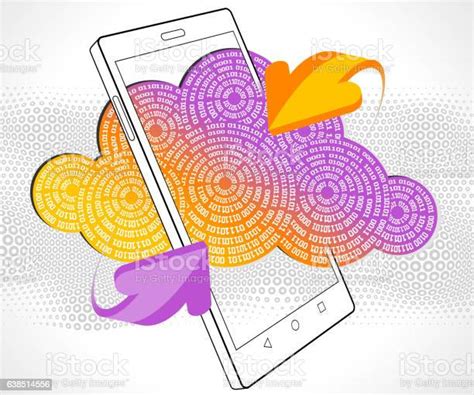 Smart Phone Communications Technology 가상현실에 대한 스톡 벡터 아트 및 기타 이미지 가상현실
