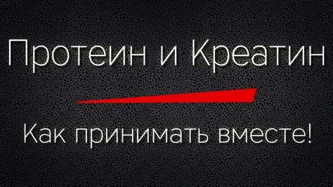 ПРОТЕИН и КРЕАТИН как принимать вместе Youtube