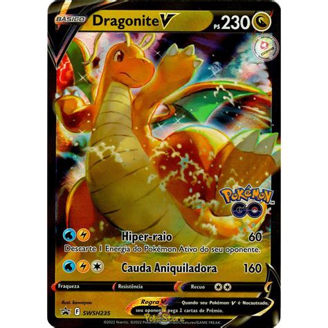 Carta Pokemon Dragonite V Português 049078 Card Original Copag Pokémon