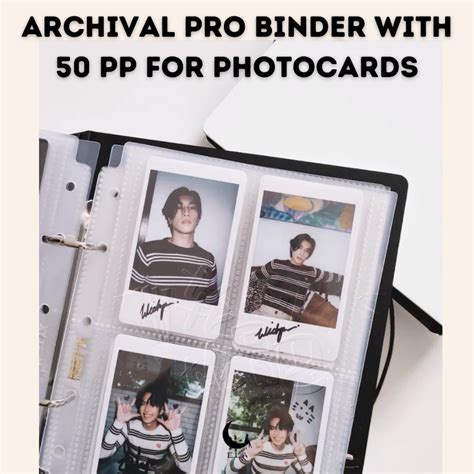 Archival PRO CPP PP Pocket Page Binder For KPOP Cards Collection