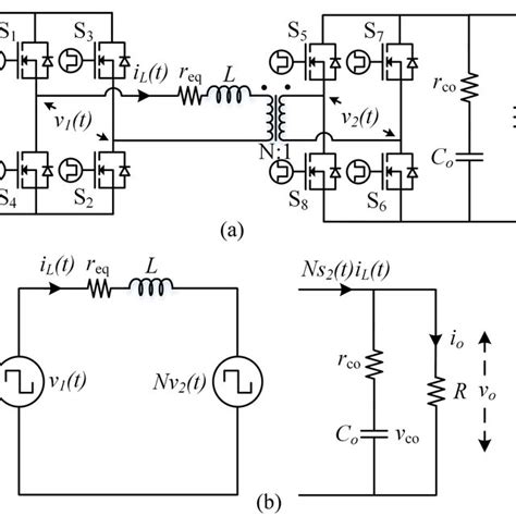 A Schematic Of A DAB Converter With V In And Vo As The Respective