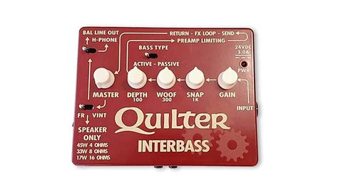 Quilter Interbass 45 Watt Bass Head Reverb
