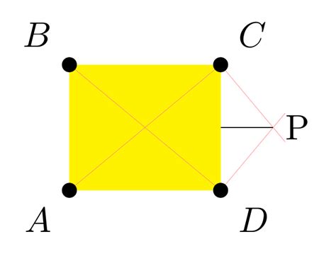 Tikz Pgf Labeling The Intersection Of Two Rays Tex Latex Stack