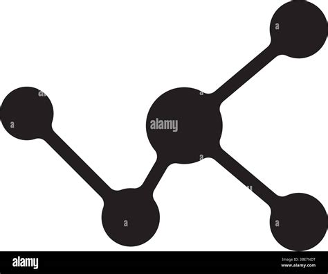 Molecular Element Logo Illustration Symbol Design Stock Vector Image