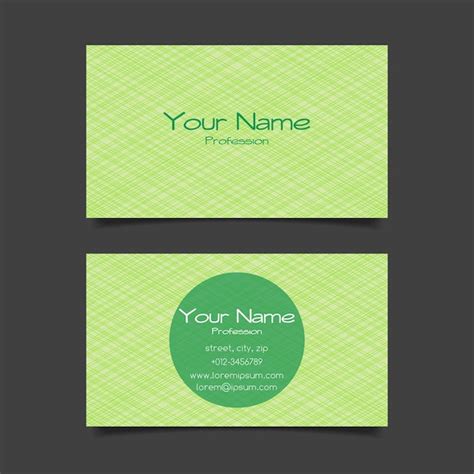 Premium Vector Business Card Vector Template With Crossed Lines