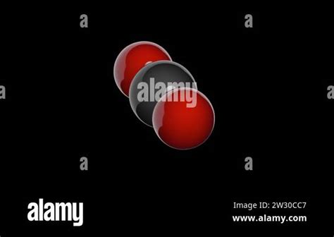 Carbon Dioxide Formula Co2 Is A Colorless Odorless Gas 3d Render