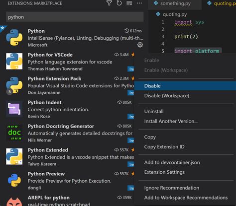 Ability To Disable No Python Interpreter Is Selected Warning · Issue