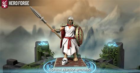 Sphinx Warrior Armored Made With Hero Forge