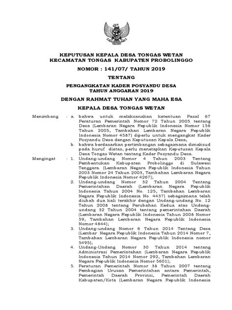 13 Sk Kader Posyandu