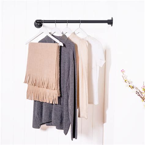 Corner Bend Key Clamp Clothes Rail Industrial Powder Coated Pipe Style Pipe Dream Furniture