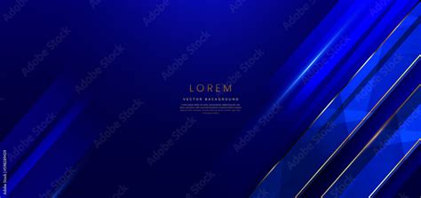 Photo Art Print Abstract Elegant Dark Blue Background With Golden