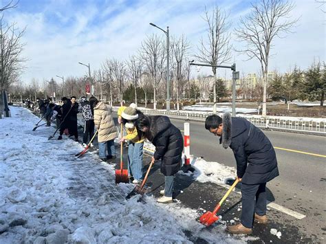 法学院组织扫雪除冰志愿服务活动 山东大学法学院