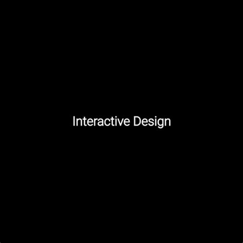 Interactive Design Elements