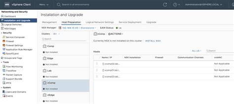 NSX V Lab Host Preparation VDives