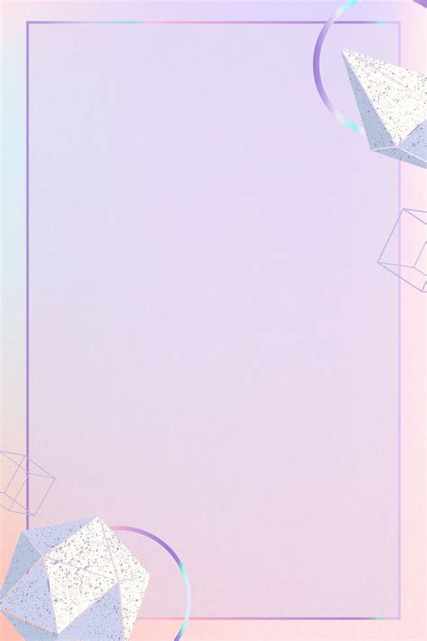 Geometric Shapes Border Pastel Background Illustration Free Image By Ka