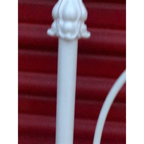 Vintage Mid 20th Century Elliotts Design White Enamel Wrought Iron