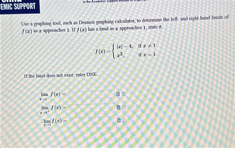 Solved Emcg Supportuse A Graphing Tool Such As Desmos