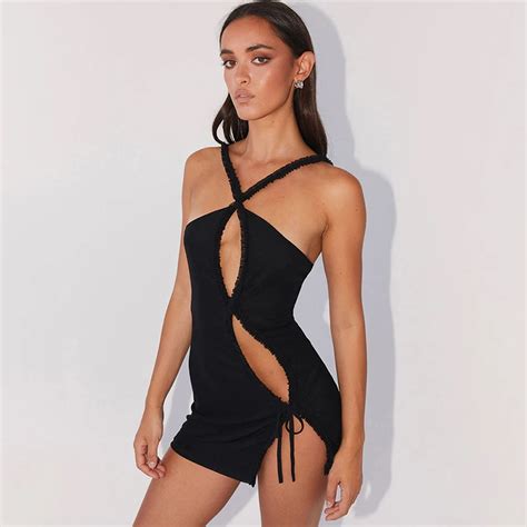 Buildingb 2024 Hottie Hot Summer Sexy Halter Backless Sleeveless Hollow