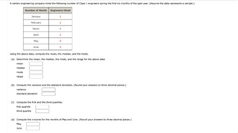 Solved B Compute The Variance And The Standard Deviation