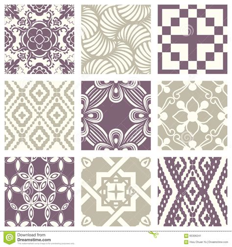 Classic Vintage Elegant Pastel Violet Seamless Abstract Pattern 32