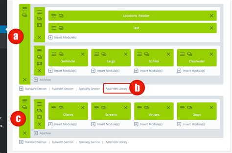 Divi Builder Global Elements Management Ideaswell