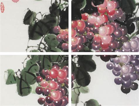 硕果累累葡萄画 葡萄画 99字画网