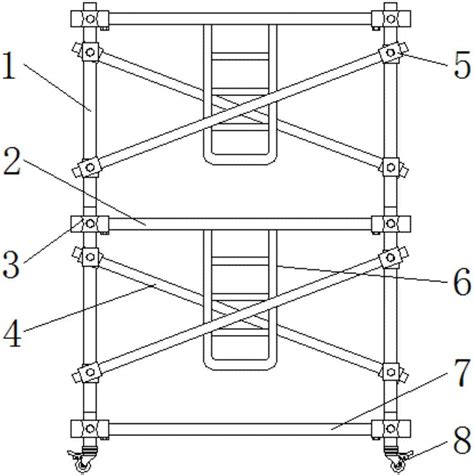 一种建筑工程用的脚手架的制作方法 2