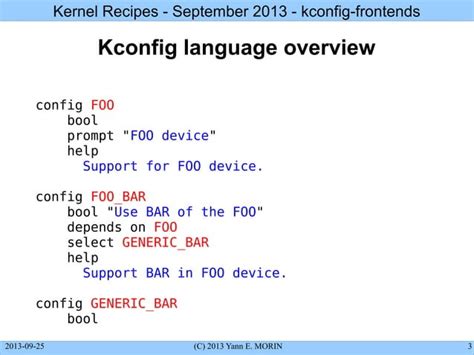 Kernel Recipes Kconfig Frontends A Packaging Of The Kconfig Parser And Frontends PDF