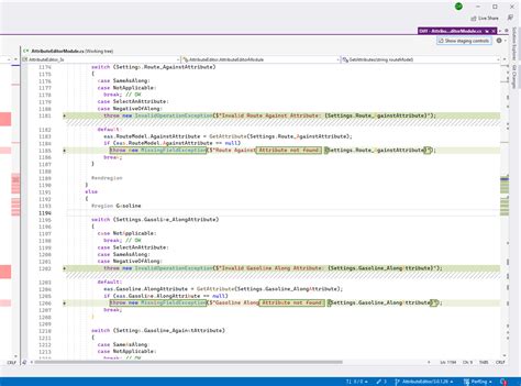 miscoloring in git diff pane · issue 46 · madskristensen rainbowbraces