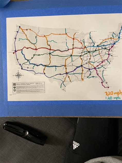 My Dream For Us Hsr Based On The Current Interstate System For Large