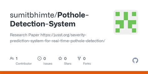 Github Sumitbhimte Pothole Detection System Research Paper Severity
