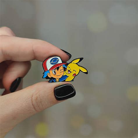 Металевий значок пін Еш і Пікачу Покемон Pokemon Id 1956867517 ціна 180 ₴ купити на