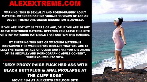 Proxy Paige Buttplug And Anal Prolapse At The Cliff Edge