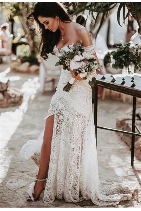 Lace Beach Wedding Dresses