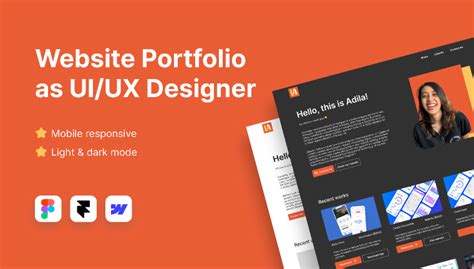 website portfolio uiux designer figma community