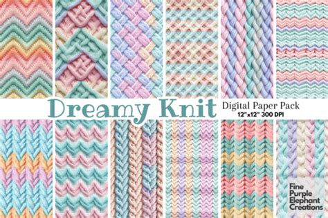 Pastel Knit Fabric Texture Sublimation Graphic By Finepurpleelephant