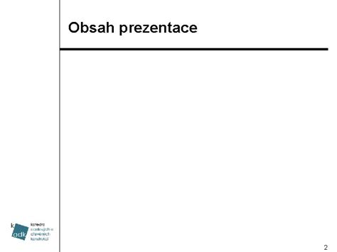 Titul Prezentace Autor Esk Vysok Uen Technick V
