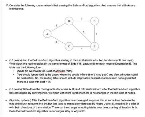 11 Consider The Following Router Network That Is