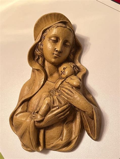 Muttergottes M JESUS Holz Alt Maria Skulptur Figur Bild Kaufen Auf
