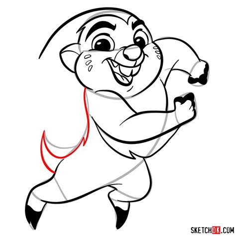 Drawing Guide Of Bunga The Lion Guard Sketchok Easy Drawing Guides