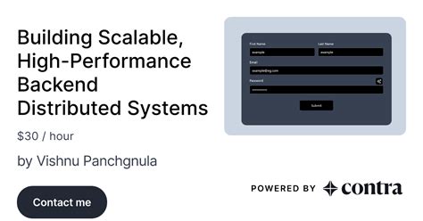 Building Scalable High Performance Backend Distributed Systems By Vishnu Panchgnula