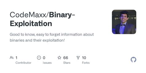 Github Codemaxxbinary Exploitation Good To Know Easy To Forget Information About Binaries