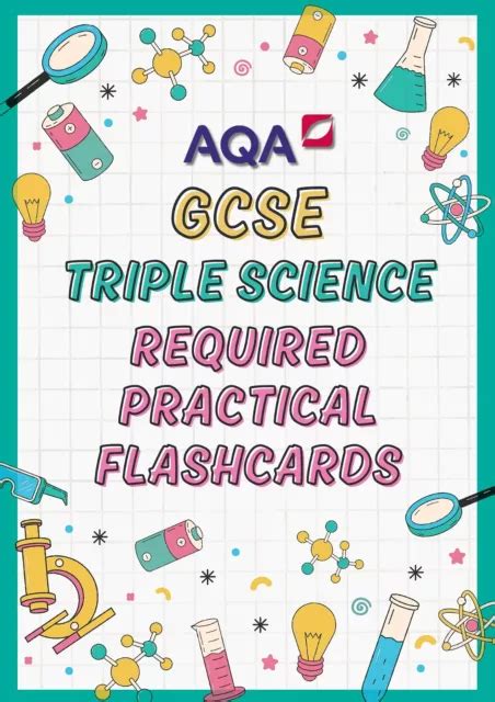 Aqa Gcse Triple Science Required Practical Flashcards Biology Chemistry Physics £249 Picclick Uk