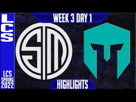 TSM Agarre La Primera Victoria En LCS Spring 2022 Con Regreso