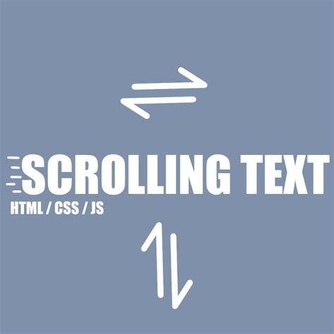 Scrolling Text Using Html Coding Dude