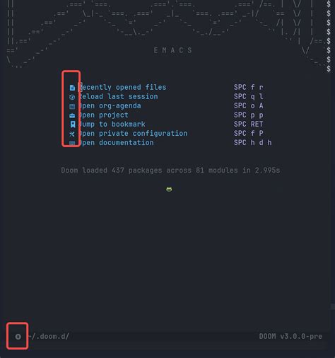Doom Emacs 特殊图标显示问题 Emacs General Emacs China