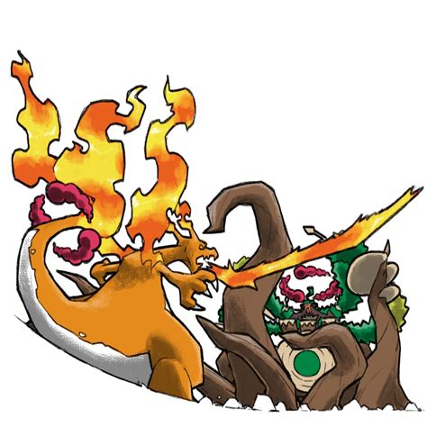 Charizard Rillaboom Gigantamax Charizard And Gigantamax Rillaboom Pokemon Drawn By