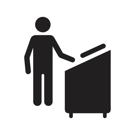 Wheelie Bin Icon A Man Throwing Trash Icon 52690859 Vector Art At Vecteezy