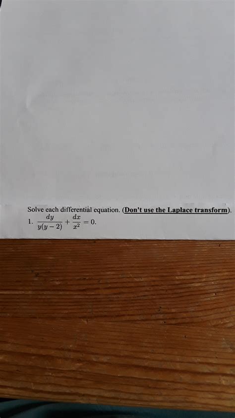 Answered Solve Each Differential Equation Dont Use The Laplace